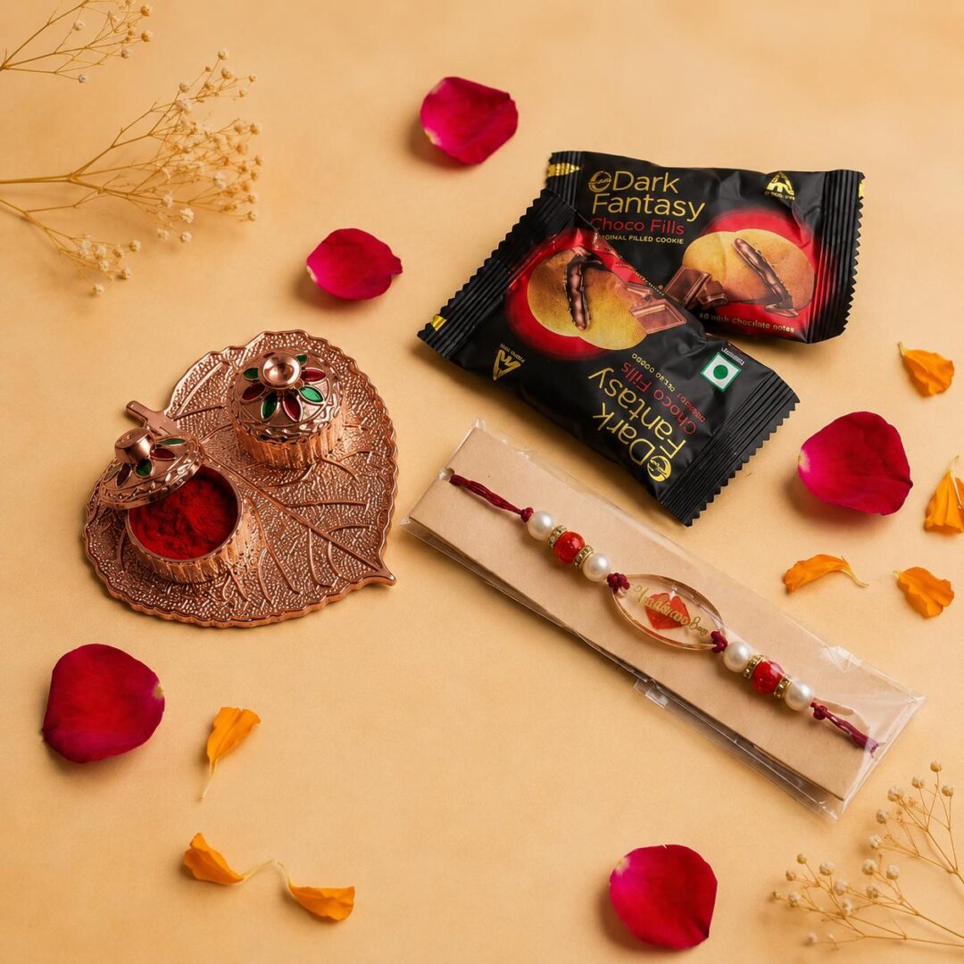 Affordable Rakhi Gift Hamper with Rakhi & Chocolate | CanvasByPriya